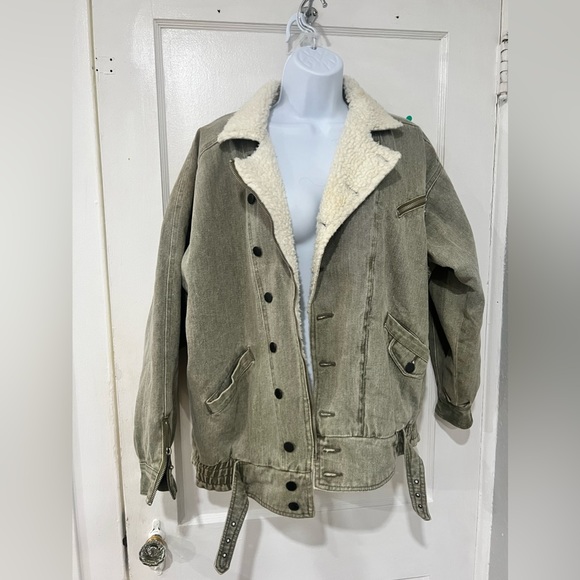 Together | Jackets & Coats | Green Sherpa Interior Jacket | Poshmark